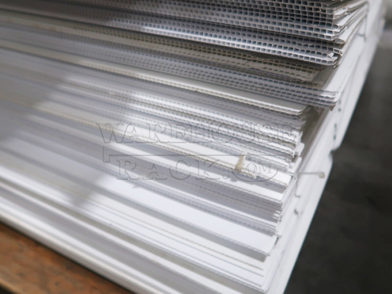 Corrugated Clear Plastic Side & Back Panels : Warehouse Rack Company, Inc.