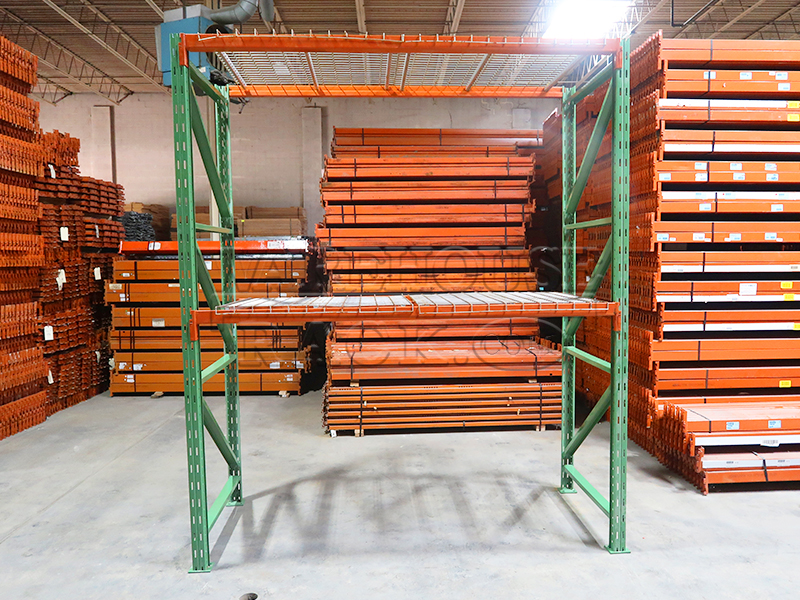 Like New Ridg-u-rack Pallet Rack With Wire Decking : Warehouse Rack ...