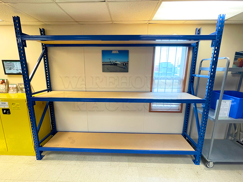 Used Teardrop Pallet Rack With Particle Board : Warehouse Rack Company ...