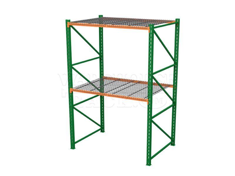 Like New Ridg-u-rack Pallet Rack With Wire Decking : Warehouse Rack ...