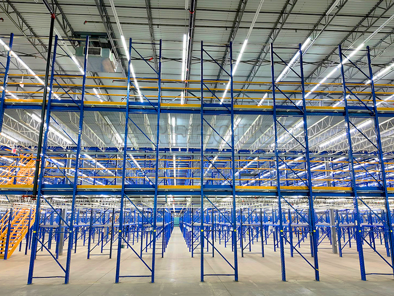 Liquidation In Progress 3 Level Pick Module Pallet Rack Mezzanine ...