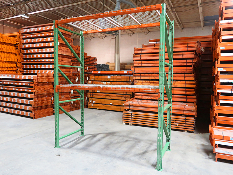 Like New Ridg-u-rack Pallet Rack With Wire Decking : Warehouse Rack ...