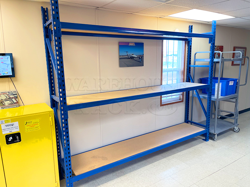 Used Teardrop Pallet Rack With Particle Board : Warehouse Rack Company ...