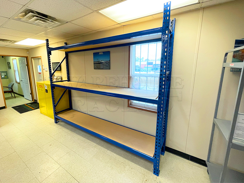 Used Teardrop Pallet Rack With Particle Board : Warehouse Rack Company ...