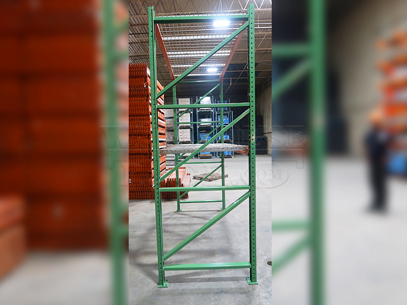 Like New Ridg-u-rack Pallet Rack With Wire Decking : Warehouse Rack ...