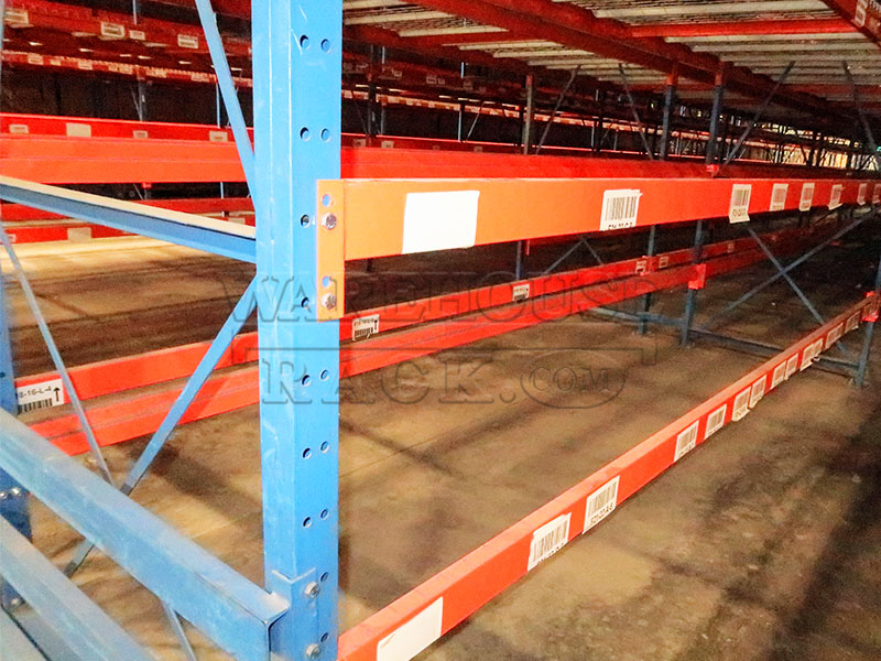 Liquidations In Progress 50 Deep Structural Pallet Rack : Warehouse ...