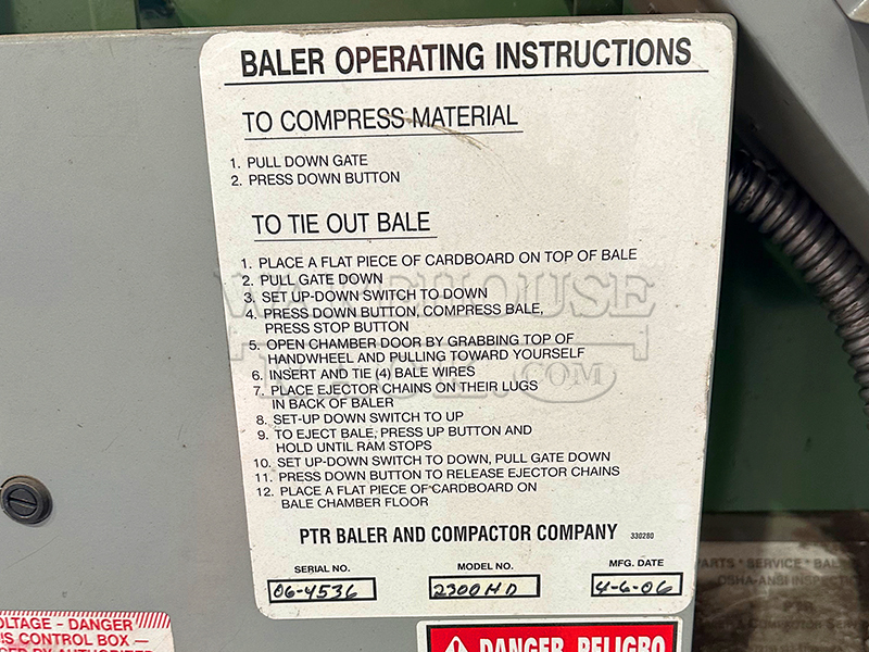Used Balers : Warehouse Rack Company, Inc.
