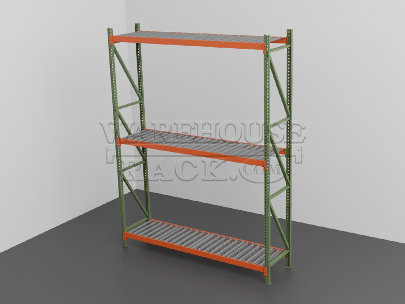 PALLET RACK; 180 X 34 X 3 TEARDROP UPRIGHTS WITH 134 X 5 1/4 X 1 5/8 ...