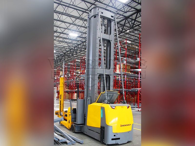 JUNGHEINRICH TURRET TRUCK; EKX 516X; 2,310 LBS; 385 LIFT; 210 COLLAPSED ...