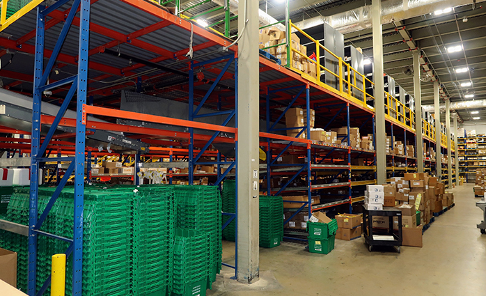 Liquidations In Progress Case Flow Pick Module Mezzanine : Warehouse ...