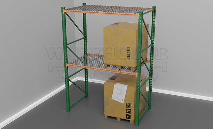 Like New Ridg-u-rack Pallet Rack With Wire Decking : Warehouse Rack ...