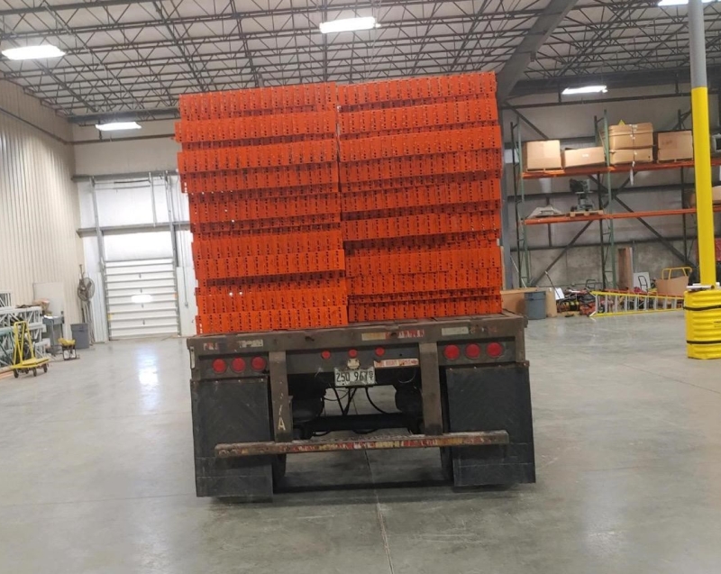Used Teardrop Beams In Huge Quantity : Warehouse Rack Company, Inc.