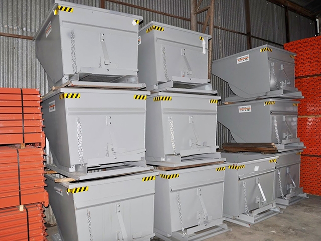 New Self Dumping Hoppers : Warehouse Rack Company, Inc.