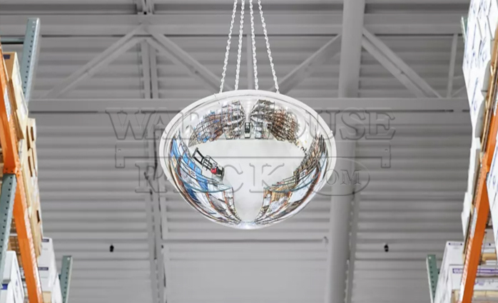 FULL DOME MIRROR 26 DIAMETER; INCLUDES HANGING CHAINS AND HOOKS - NEW ...