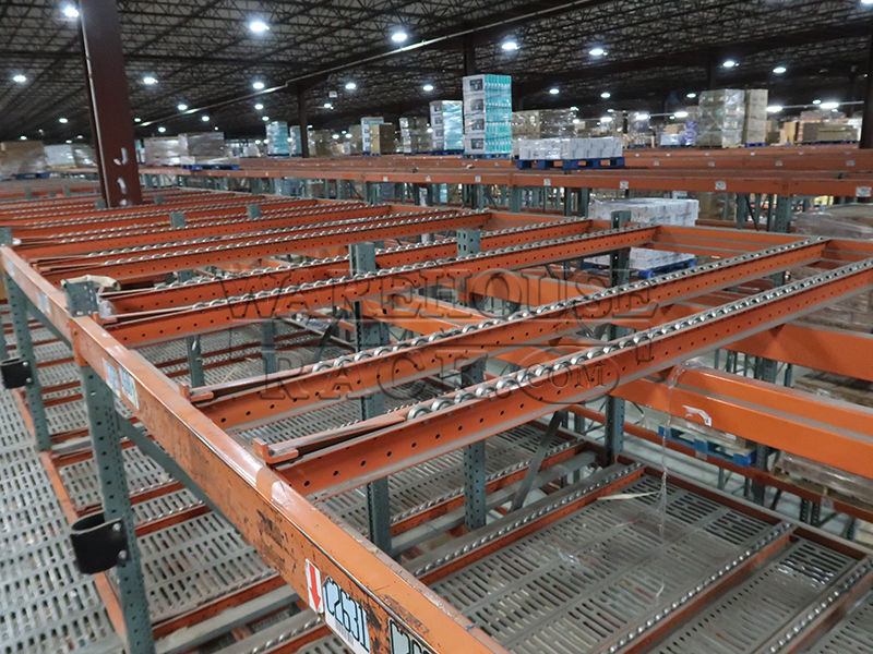 2 LEVEL PALLET FLOW PICK MODULE - USED : Warehouse Rack Company, Inc.