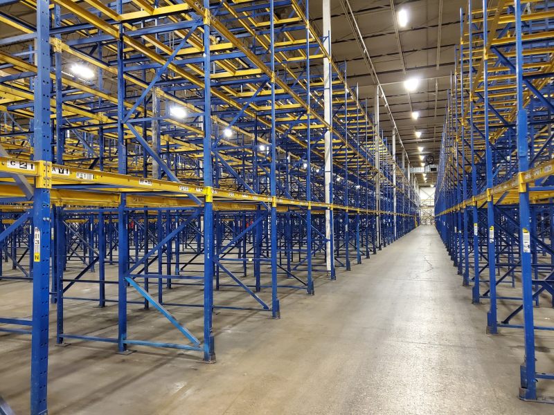 PUSH BACK 2 PALLETS DEEP; 3 PALLETS HIGH; 96 LONG BEAMS - PER PALLET ...