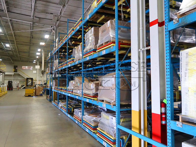 Liquidations In Progress Pushback Rack, Mezzanine, Carton Flow, Pallet ...