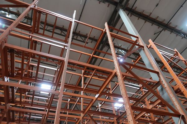 STRUCTURAL PUSH BACK 4 PALLETS DEEP; 3 PALLETS HIGH; 60 VERTICAL ...